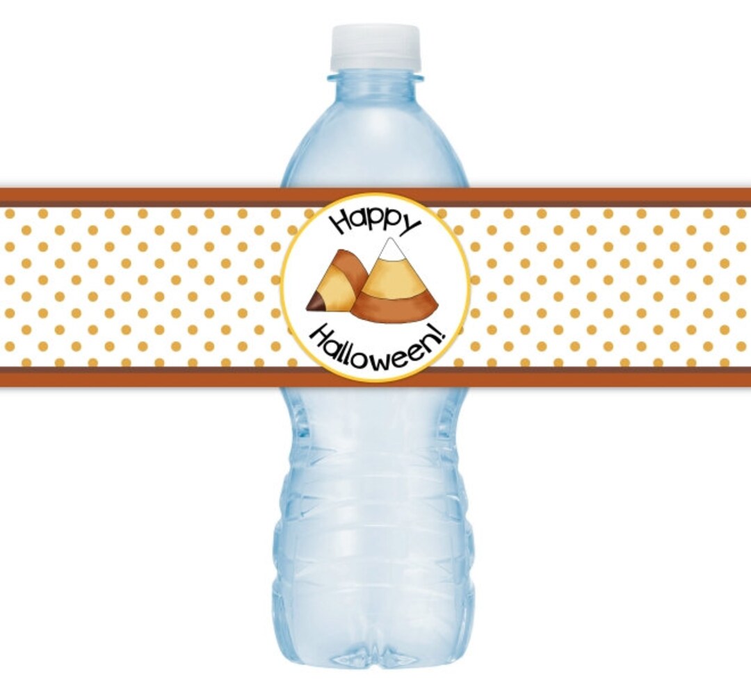 Halloween Party Water Bottle Labels, INSTANT DOWNLOAD, Happy Halloween ...