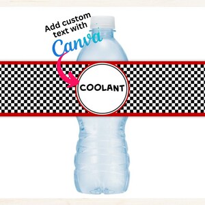 Race Car Printable Water Bottle Labels Coolant Racing - Etsy