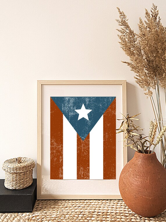 Distressed Puerto Rico Flag DIGITAL DOWNLOAD | Etsy