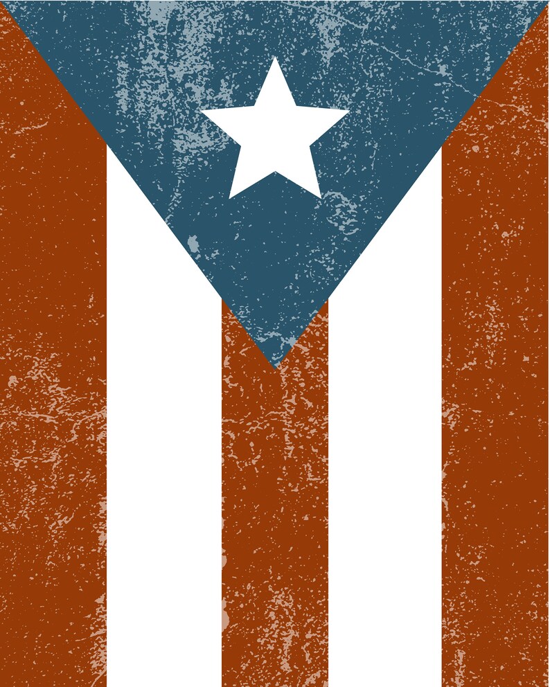 Distressed Puerto Rico Flag - DIGITAL DOWNLOAD - - Etsy