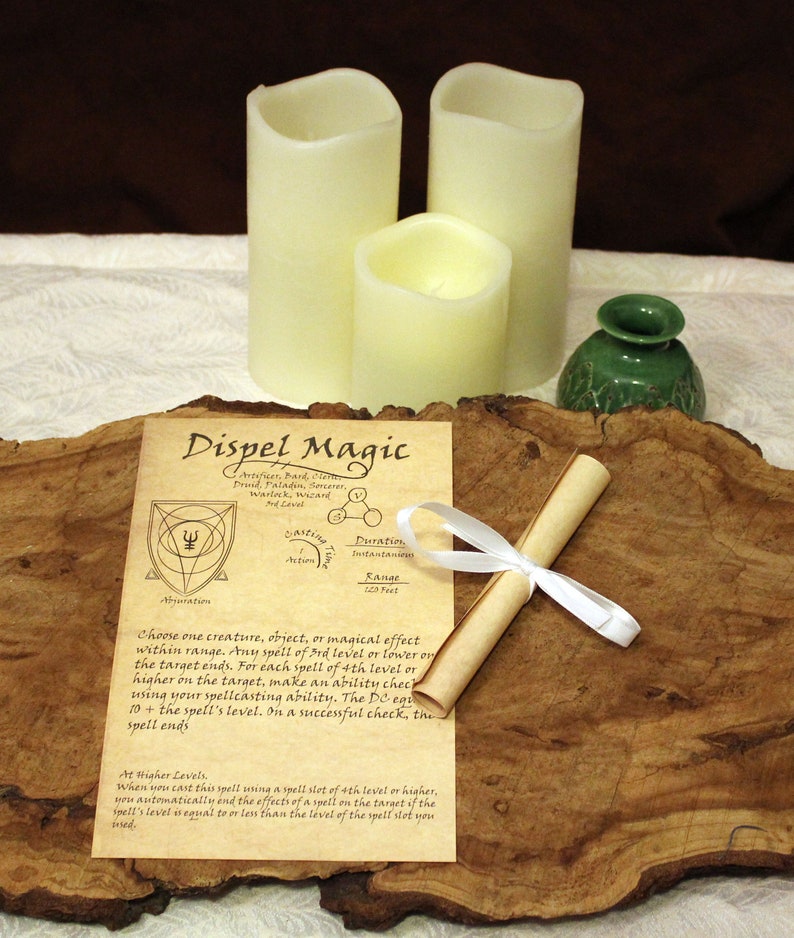 Spell Scrolls D&D 5th Edition Spells | Etsy