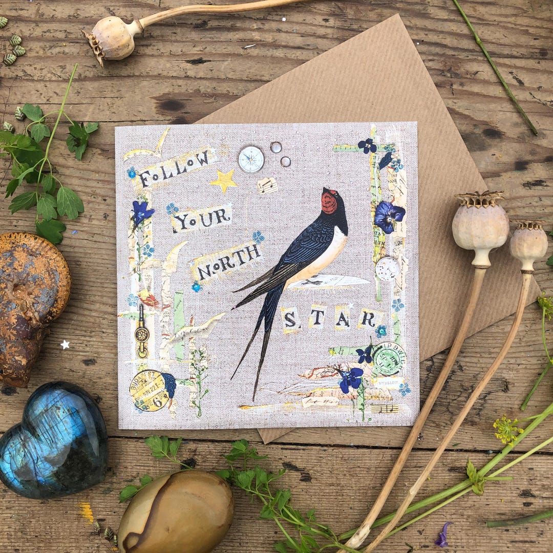 Follow Your North Star~ Collage Card by Stella Homewood ~ Created From ...