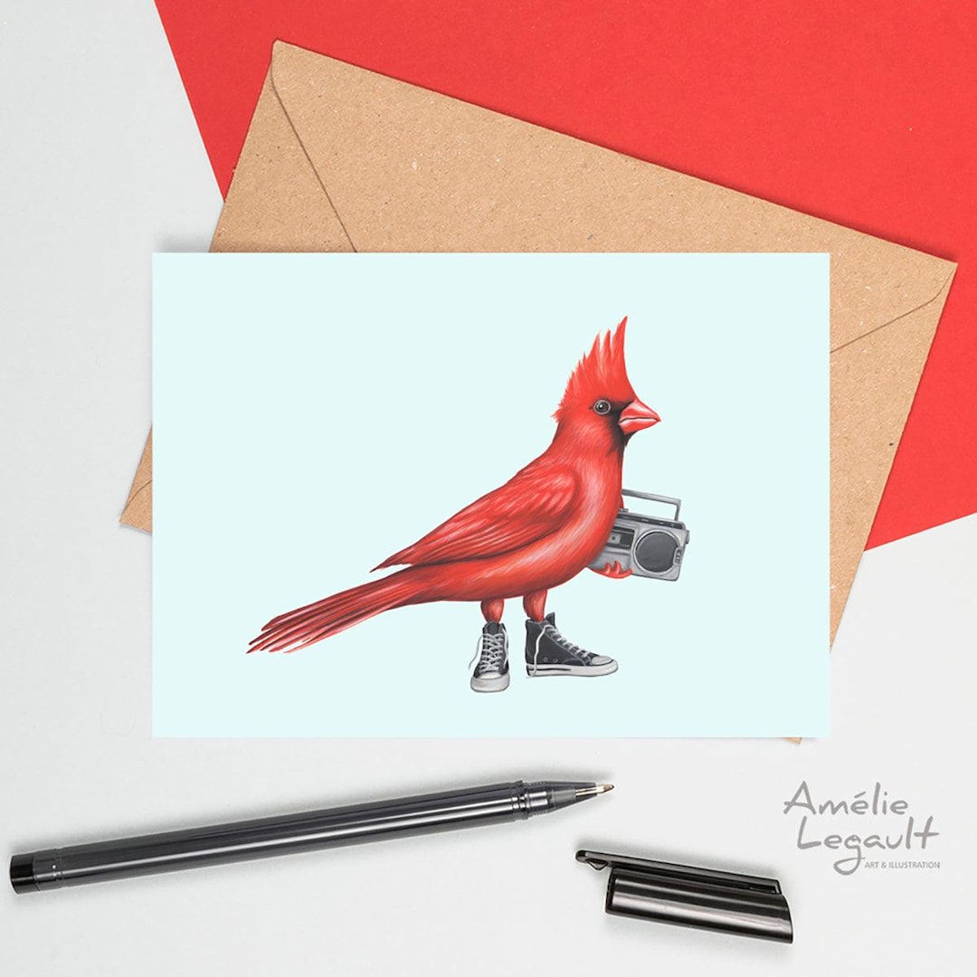 Cardinal Greeting Card - Etsy