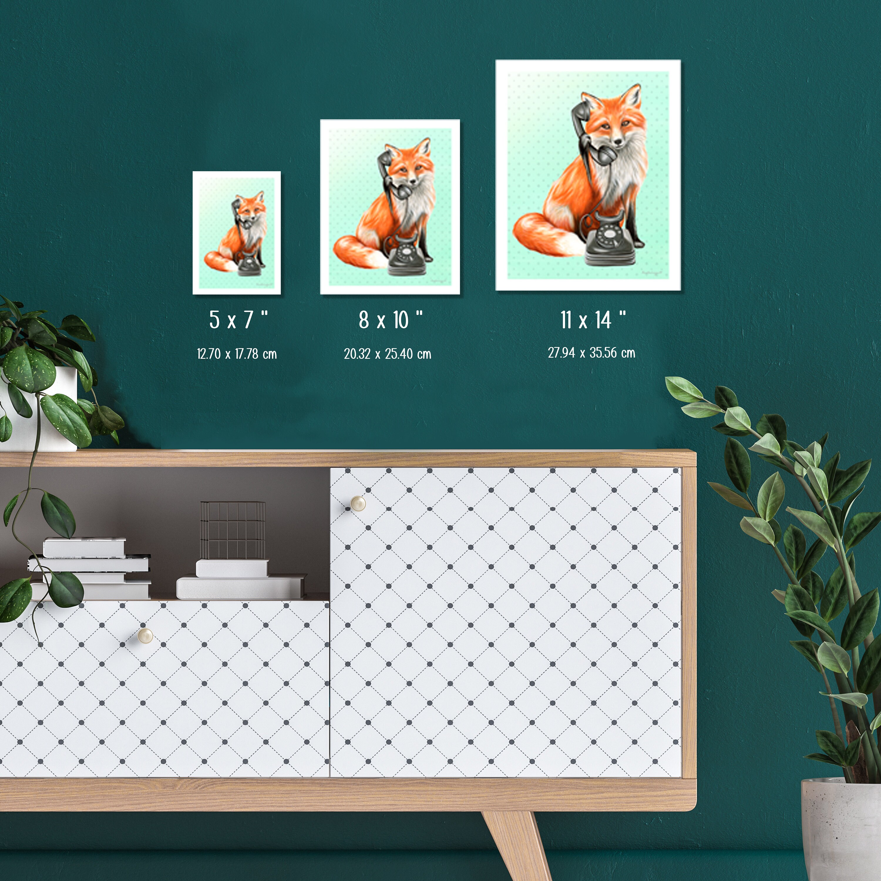 Cat art print cat illustration cat decoration Cats on | Etsy