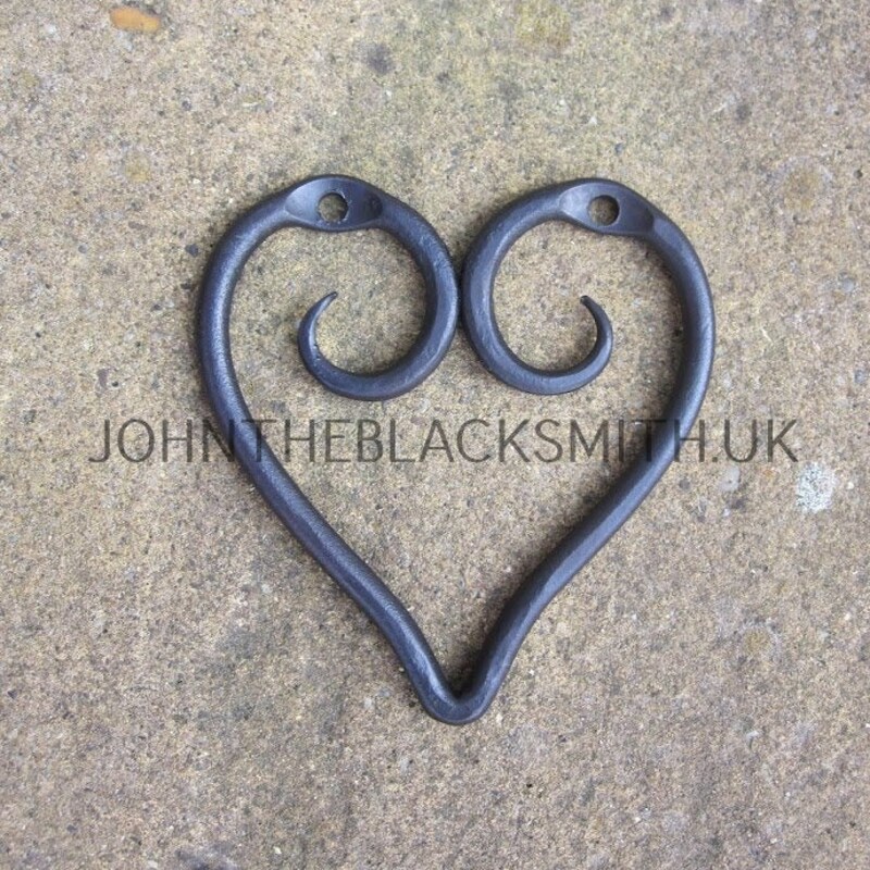 Hand Forged Heart - Etsy