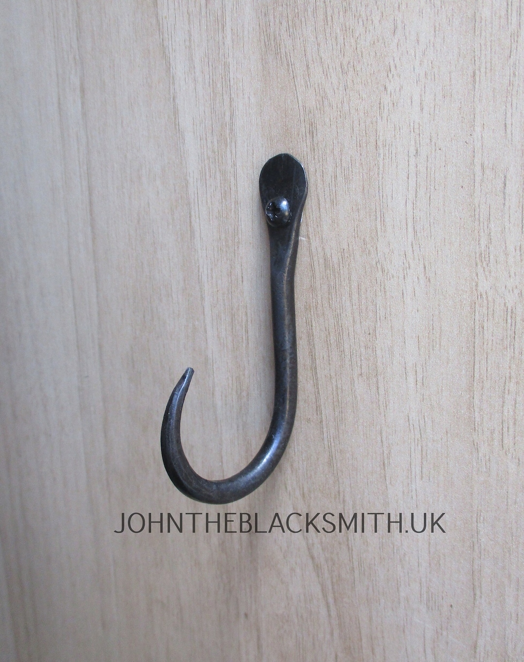 Blacksmith Hand Forged, Wrought Iron Traditional J Barn Hook, Ideal for ...
