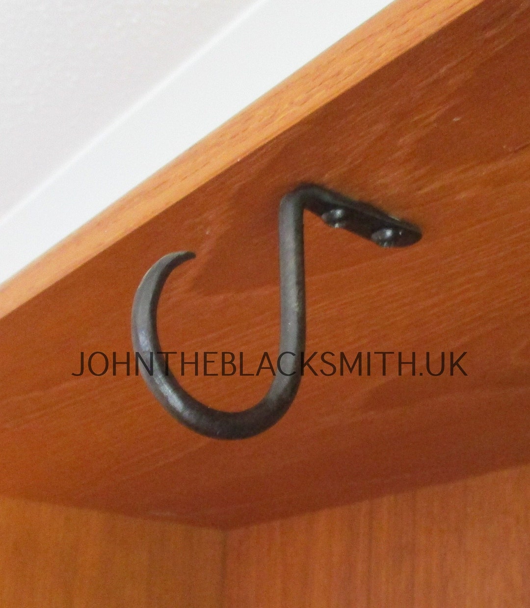 Hand Forged, Under Counter / Shelf Hook Hand Forged in the U.K - Etsy UK
