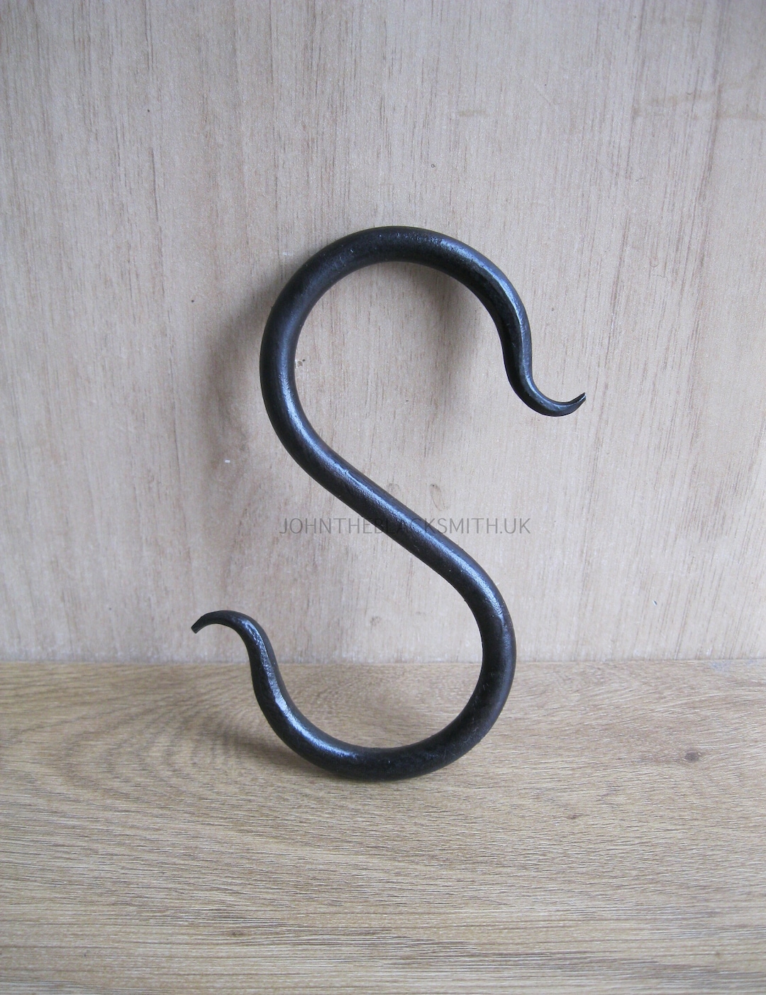 Hand Forged Iron S Hook – Large Blacksmith Made Kitchen & Artistic ...