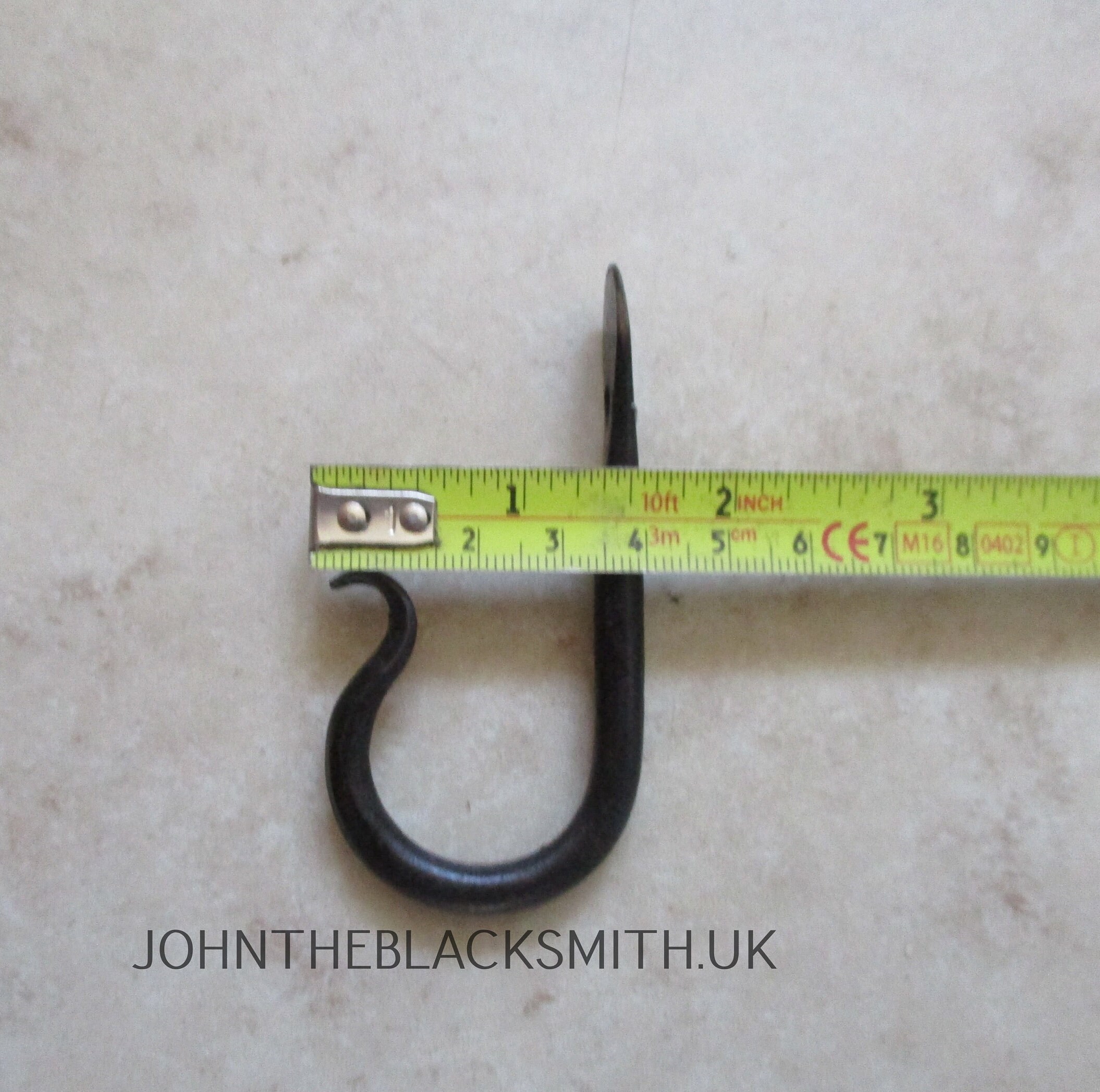 Hand Forged Wrought Iron Spur Barn Hook: Traditional Kitchen Beam ...
