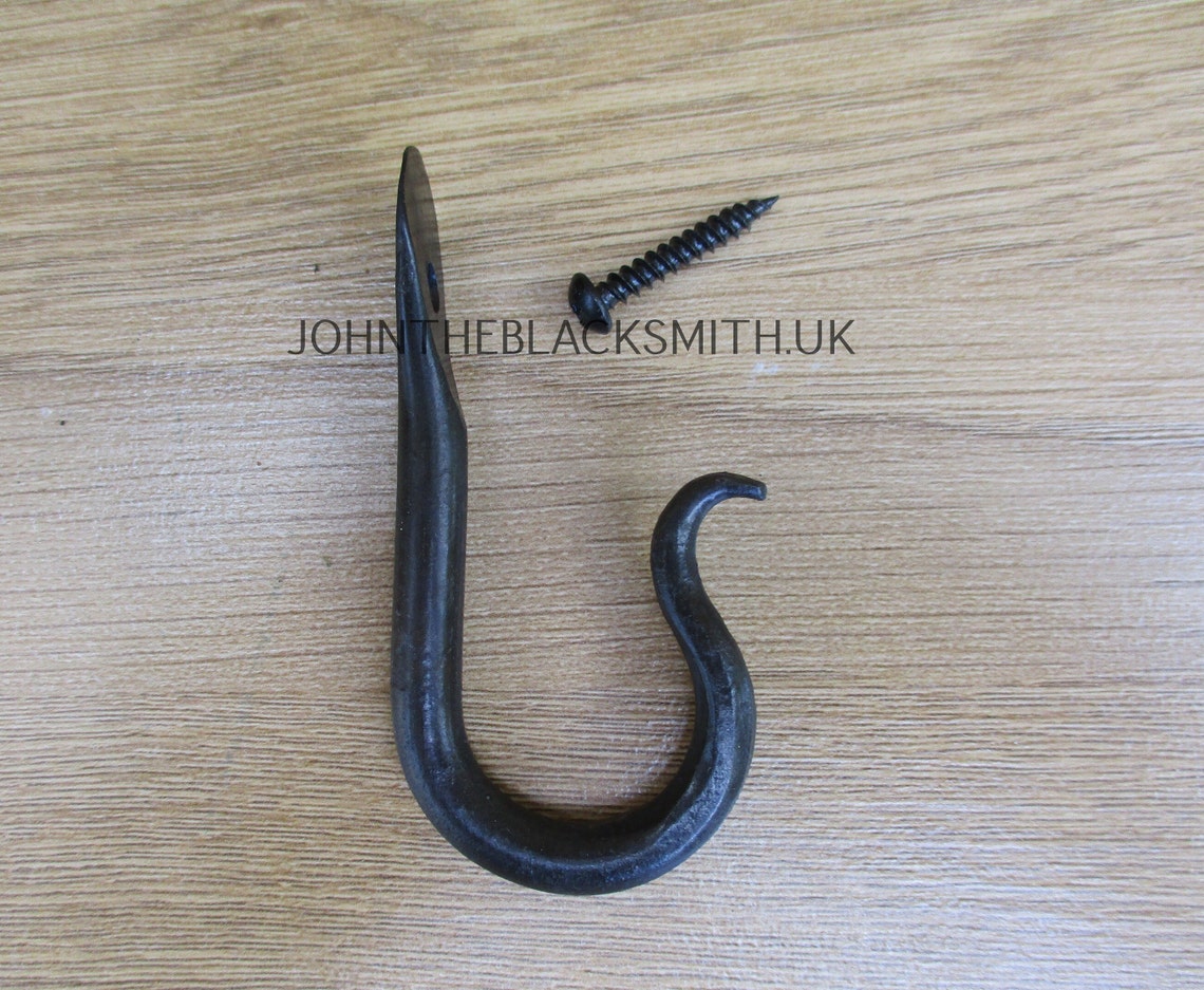 A Hand Forged Wrought Iron Traditional Barn Hook Kitchen | Etsy UK