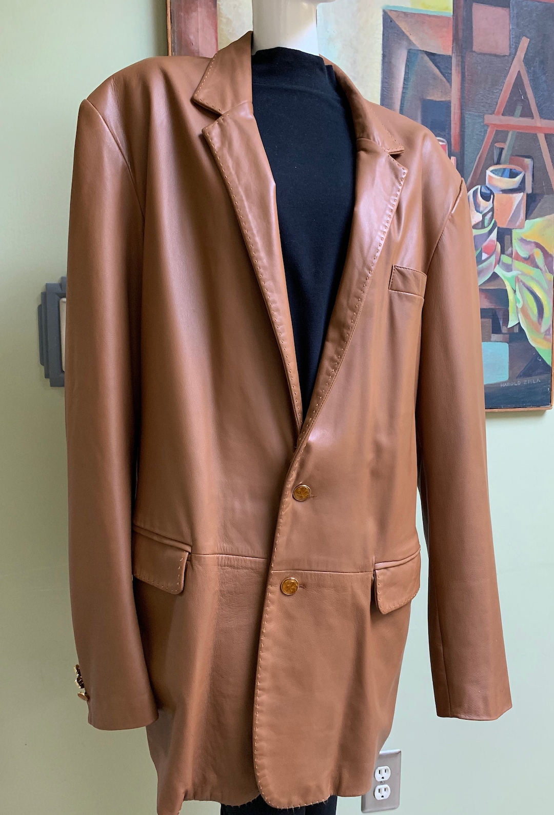 Early 70s Vintage Pimp Style Soft Leather Jacket the Deuce - Etsy