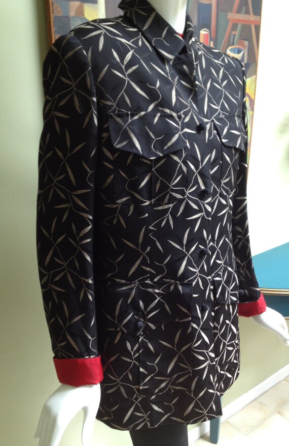 Elegant Vintage Mod-Style Asian Jacket - Gem