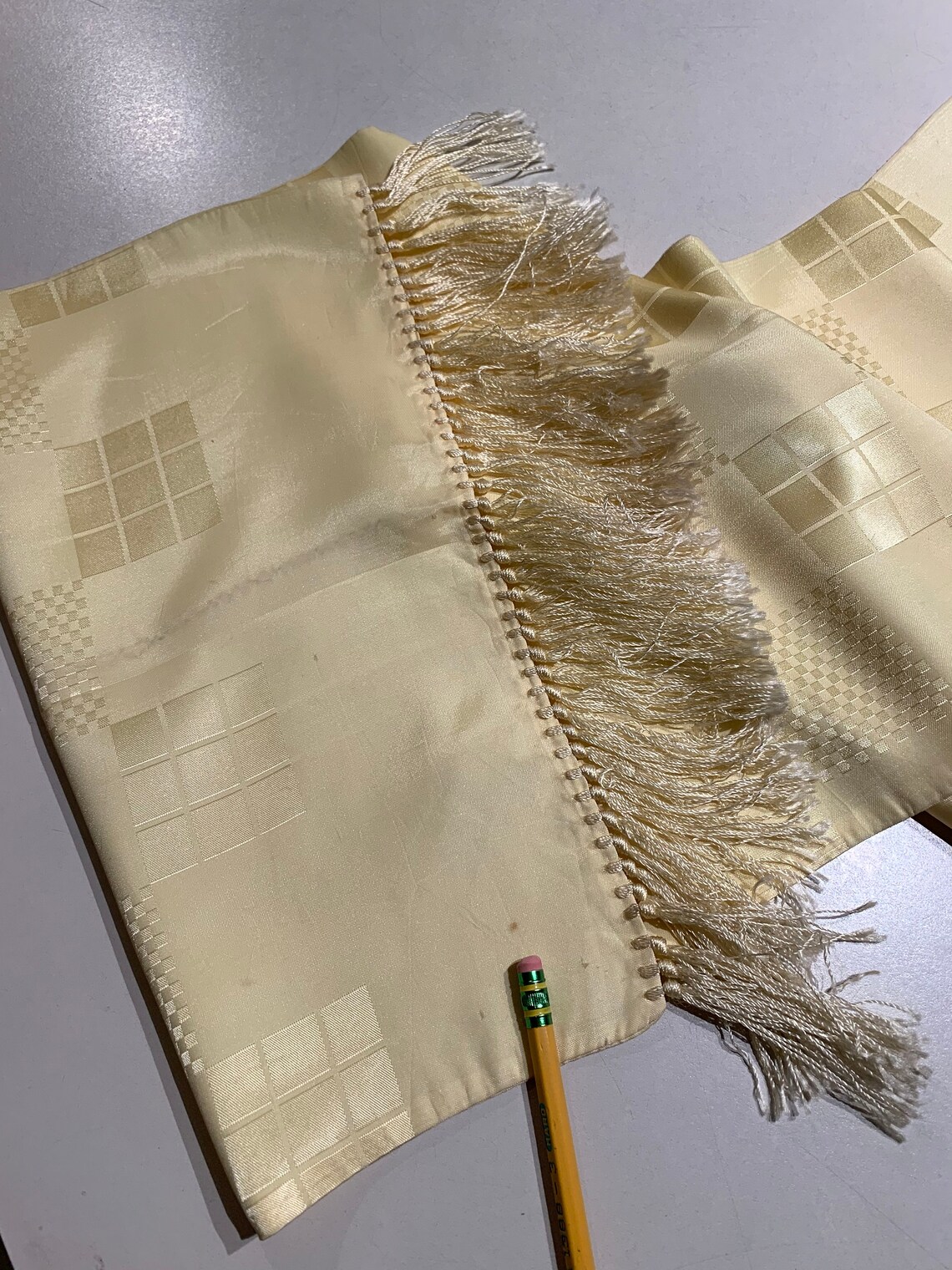 Vintage 1940s Jacquard Pattern Art Deco Opera Scarf Beautiful - Etsy