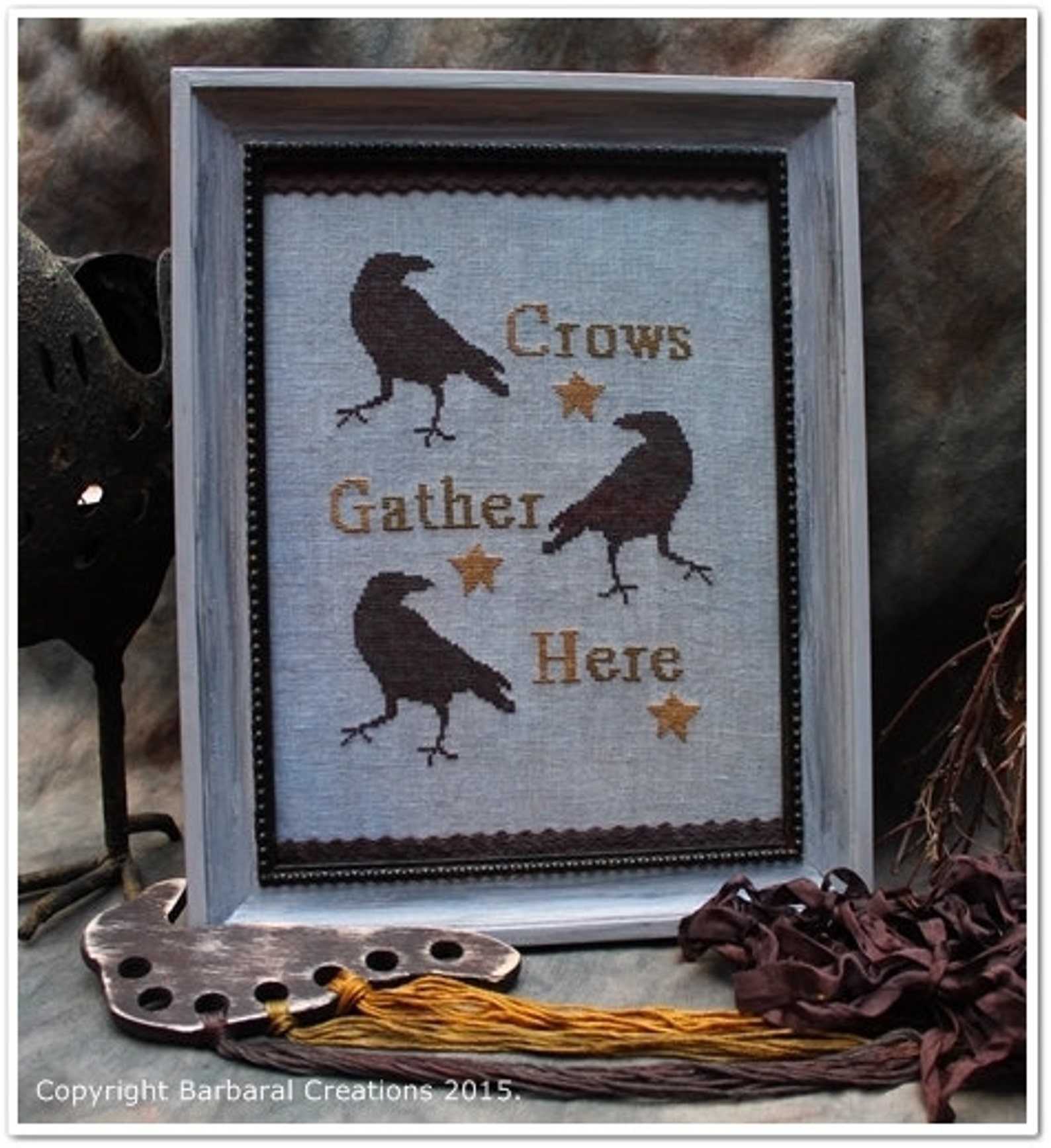 Crows Gather Here Cross Stitch E-pattern / PDF Pattern / - Etsy