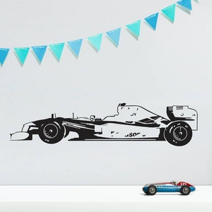 Formula One Racing Car Vinyl Wall Sticker - Etsy