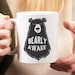 Bearly Awake Ceramic Mug - Etsy