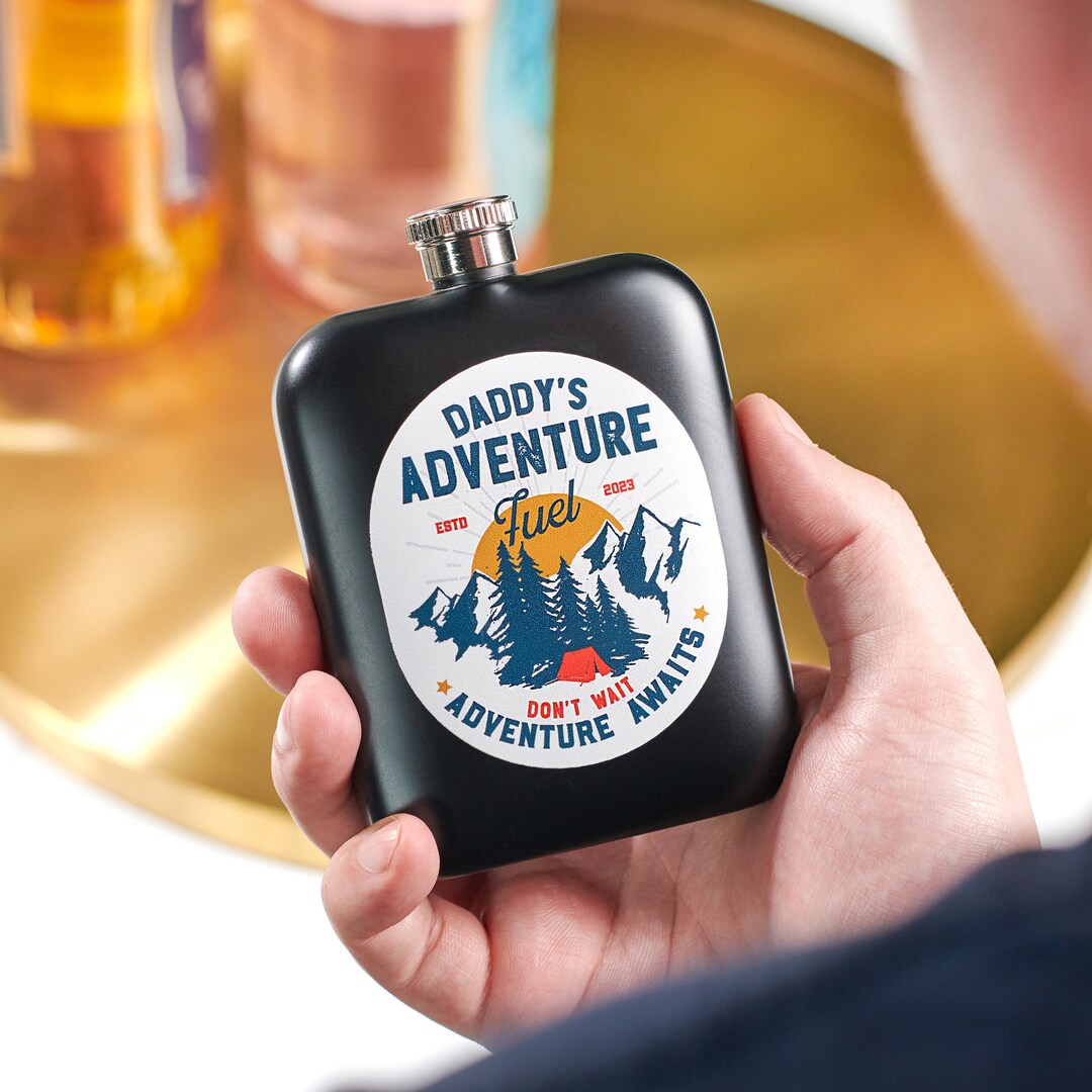 Personalised Colourful Adventure Fuel Hip Flask - Etsy