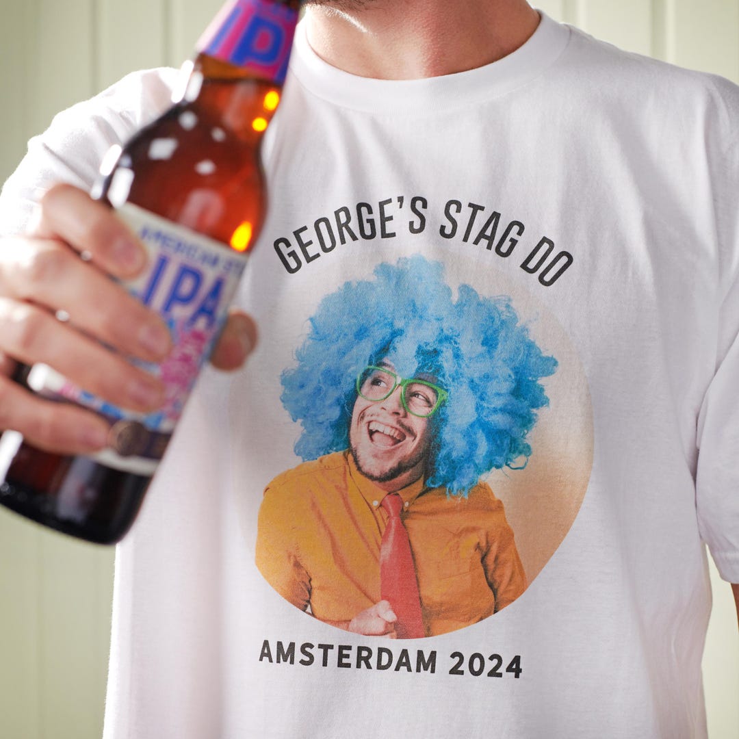 Personalised Design Your Own Photo Cotton T-shirt, Personalised Photo ...