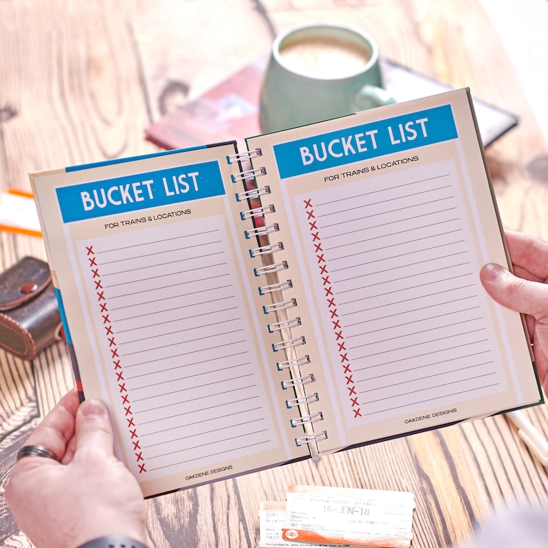 Personalised Train Spotting Journal Notebook - Railway Enthusiast Gift ...