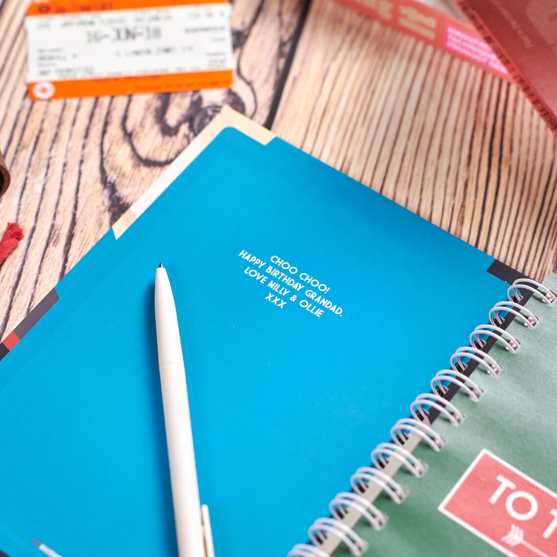 Personalised Train Spotting Journal Notebook - Railway Enthusiast Gift ...