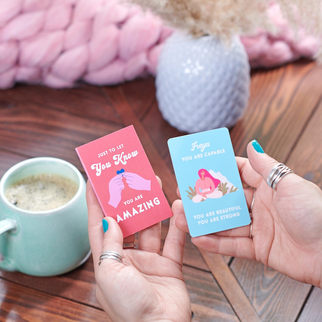 Personalised Affirmation Purse Card, Self-love Gift, Positive Wallet ...