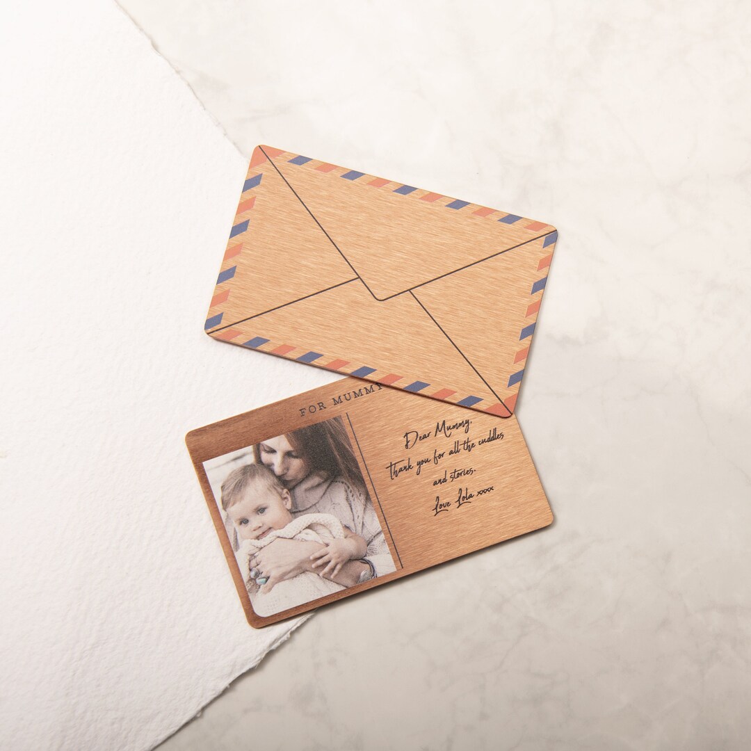 Personalised Copper Photo Postcard - Etsy