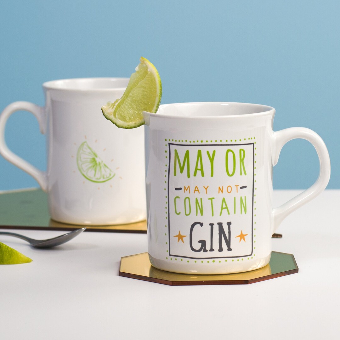 May Contain Gin Ceramic Mug - Etsy