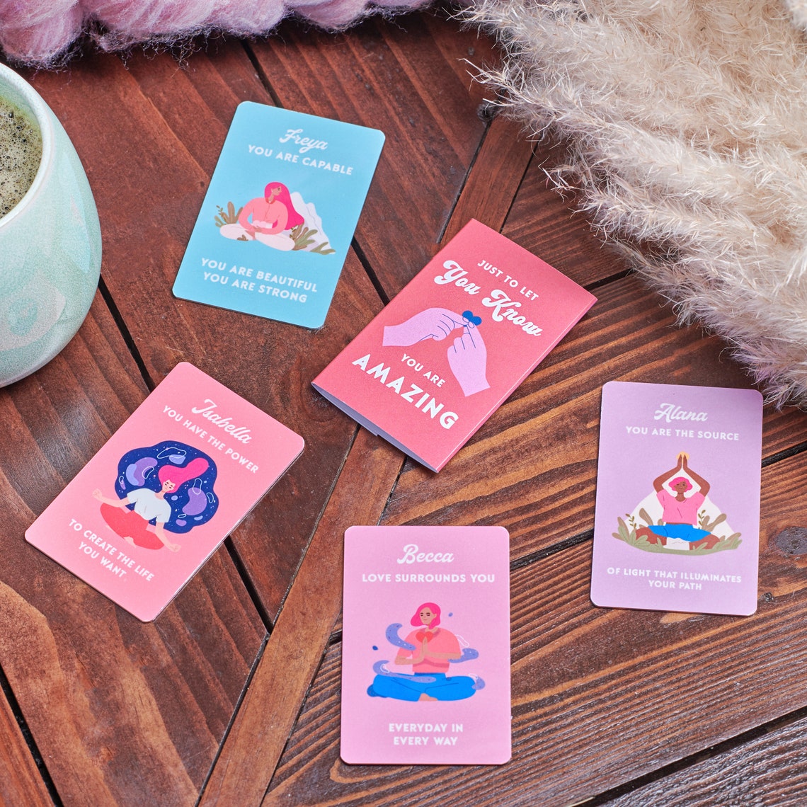 Personalised Affirmation Purse Card, Self-love Gift, Positive Wallet ...