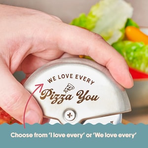 Personalised Stainless Steel Couples Pizza Cutter - Etsy