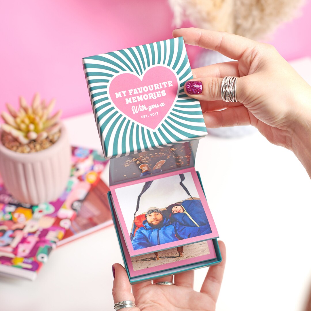 Personalised Favourite Memories With You Photo Box, Custom Photo Box ...