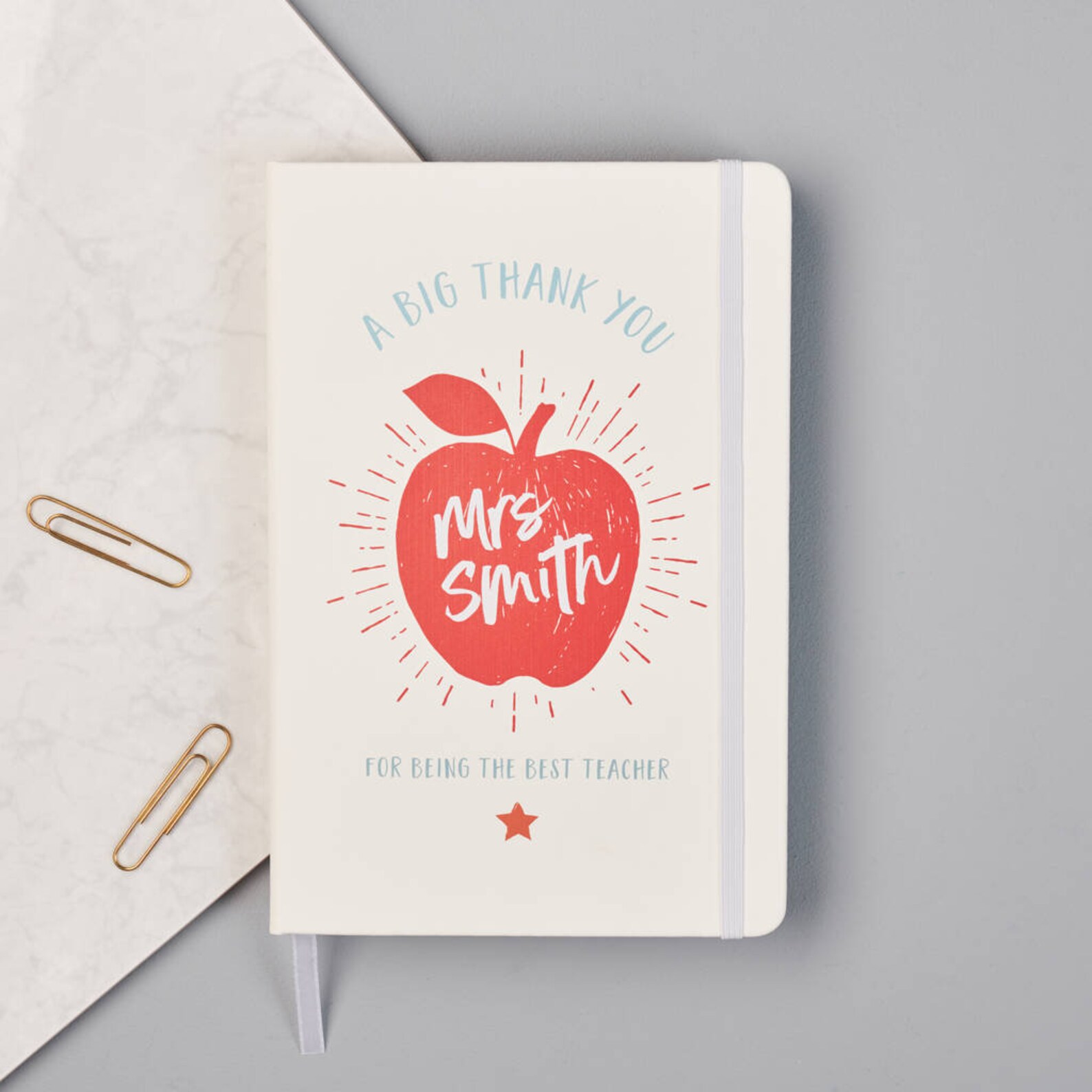 Personalised Best Teacher Thank You Notebook - Etsy