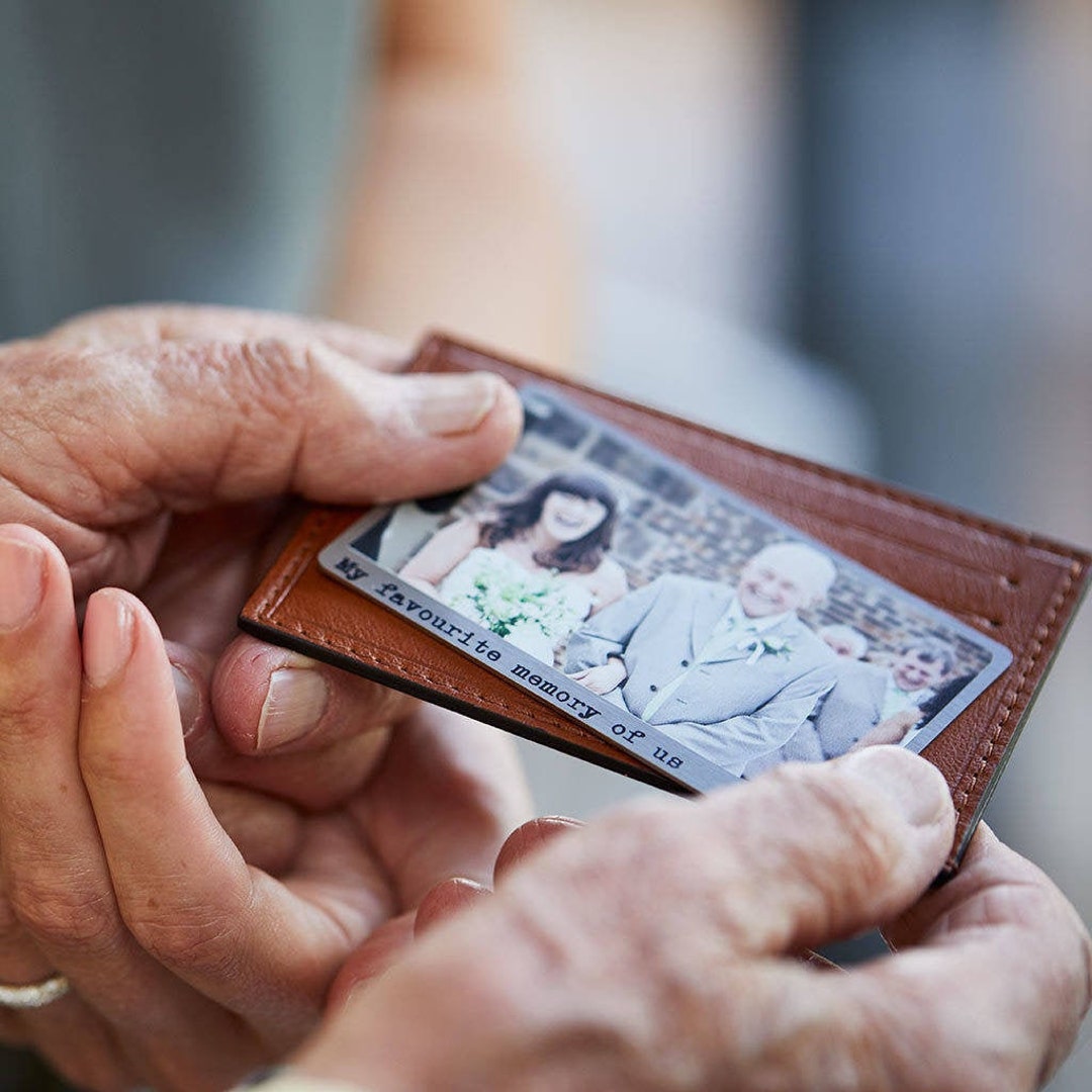 Personalised Solid Copper Wallet Photo Card - Etsy