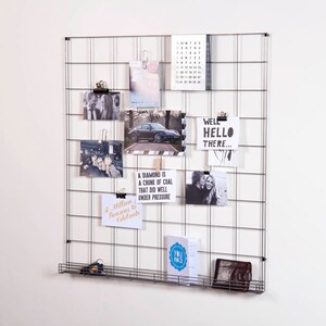 Steel Mesh Wire Noticeboard With Shelf - Etsy