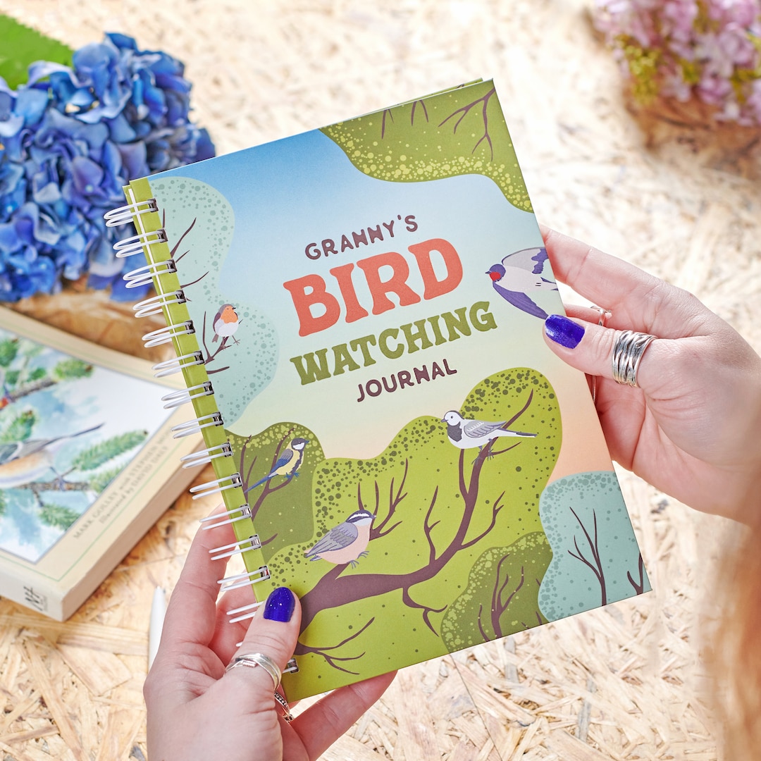 Personalised Bird Watching Journal Notebook - Custom Bird Observations ...