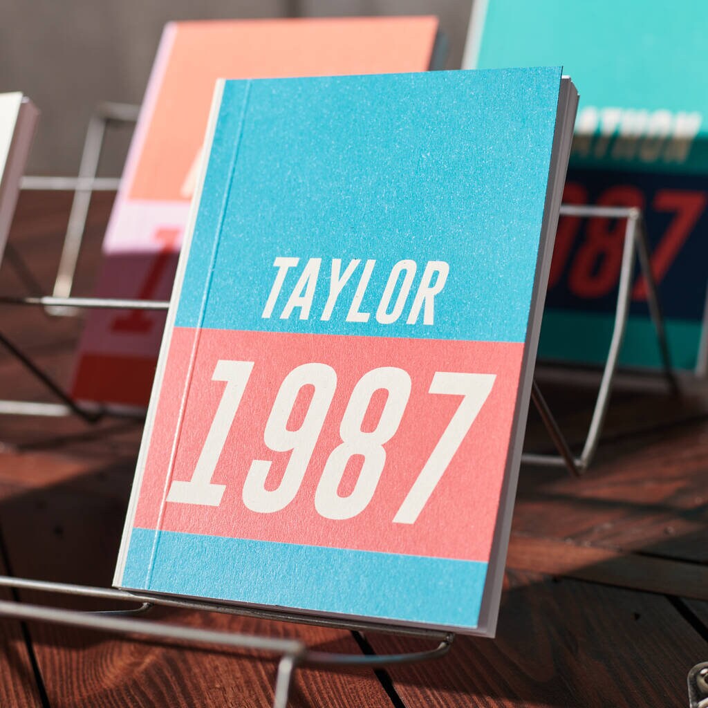 Personalised Retro Year Pocket Notebook | Etsy