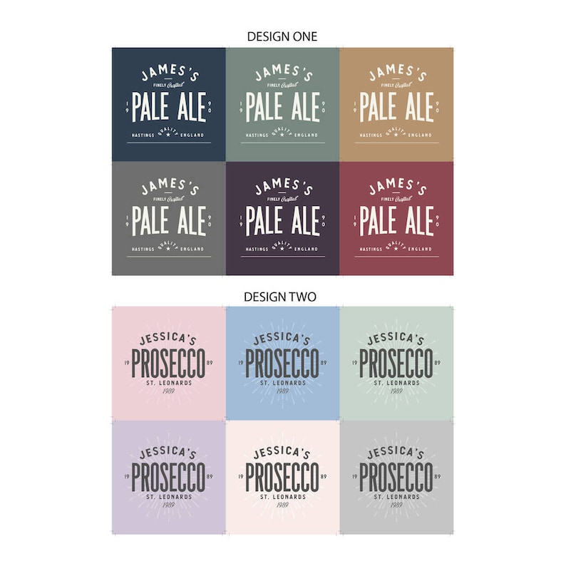 Personalised Set of Six Beer Mats - Etsy