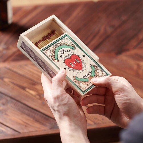 Personalised Vintage Style Large Matchbox - Etsy