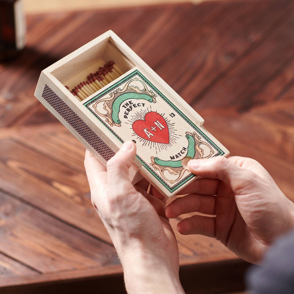 Personalised Couples Large Matchbox - Etsy