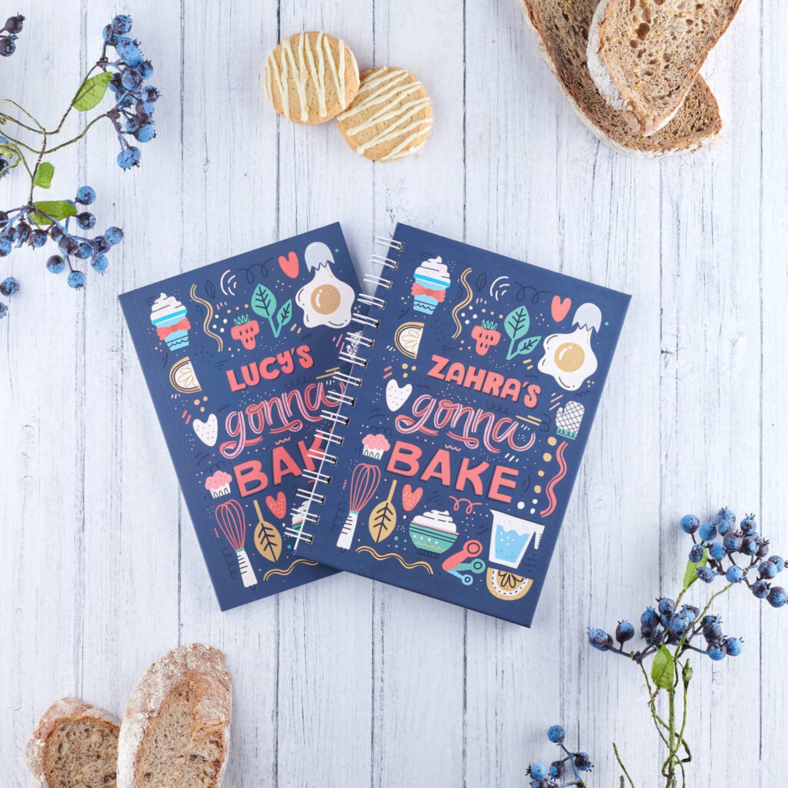 Personalised Baking Recipe Notebook - Etsy