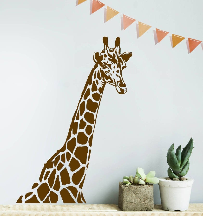 Giraffe Wall Sticker - Etsy