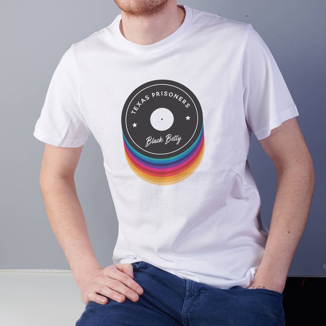Personalised Men's Retro Record Vinyl T Shirt - Etsy