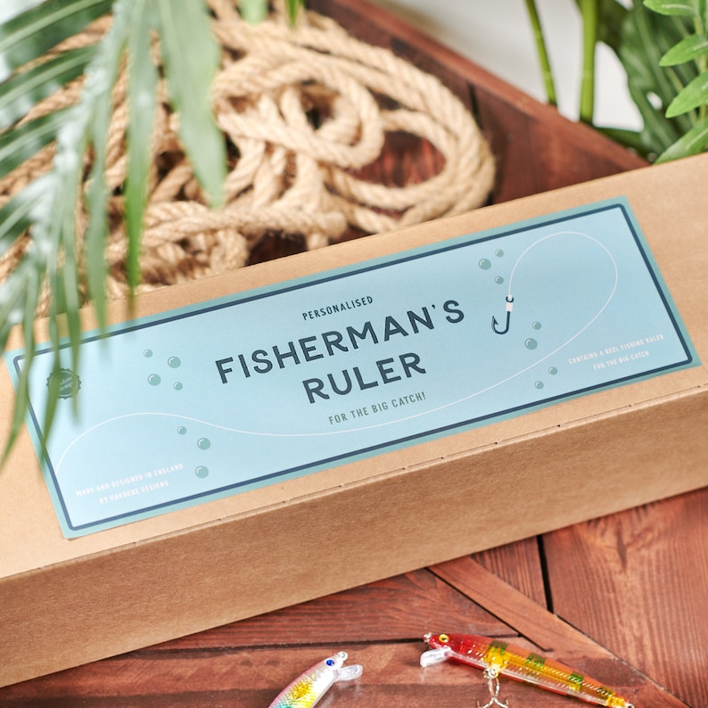 Personalised Bamboo Fisherman's Ruler, Fisherman Gift, Fishing Gift, - Etsy