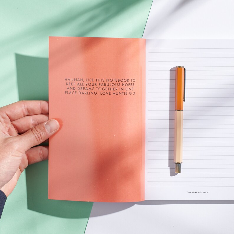 Personalised Fun Typography Notebook - Etsy