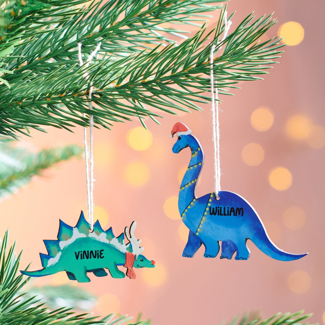 Personalised Dinosaur Decoration - Etsy