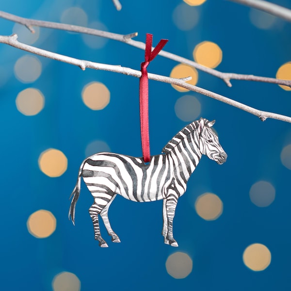 Christmas Theme Zebra - Etsy UK