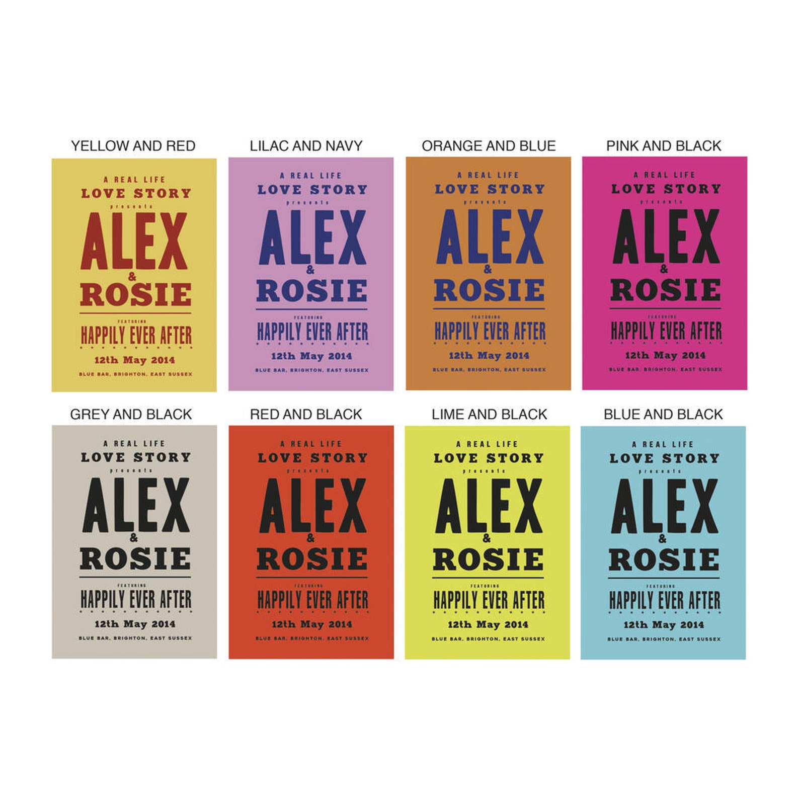 Personalised Vintage Style Couples Gig Poster - Etsy