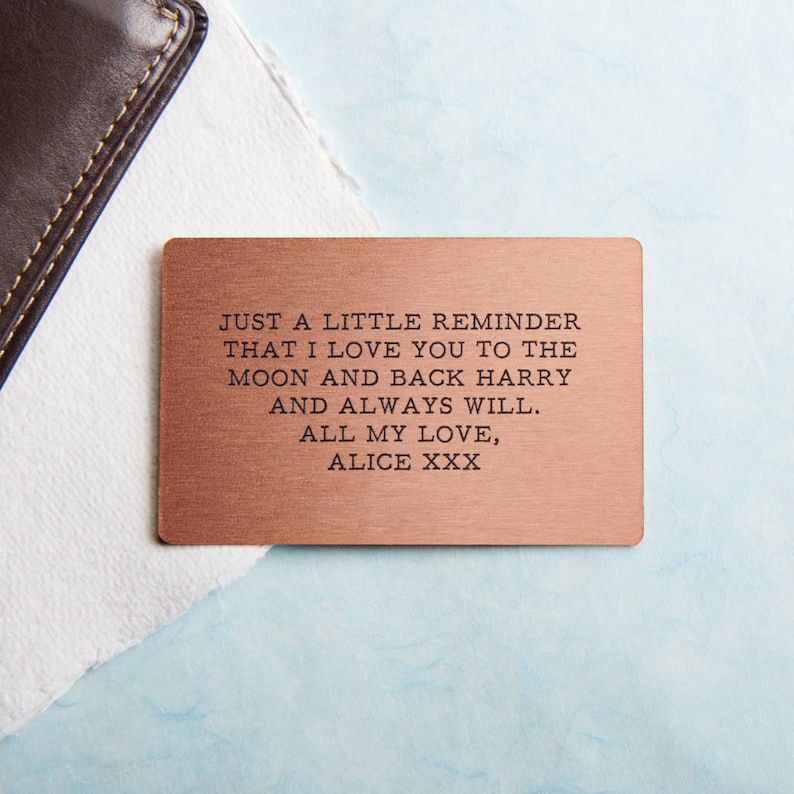 Personalised Metal Wallet Card - Etsy