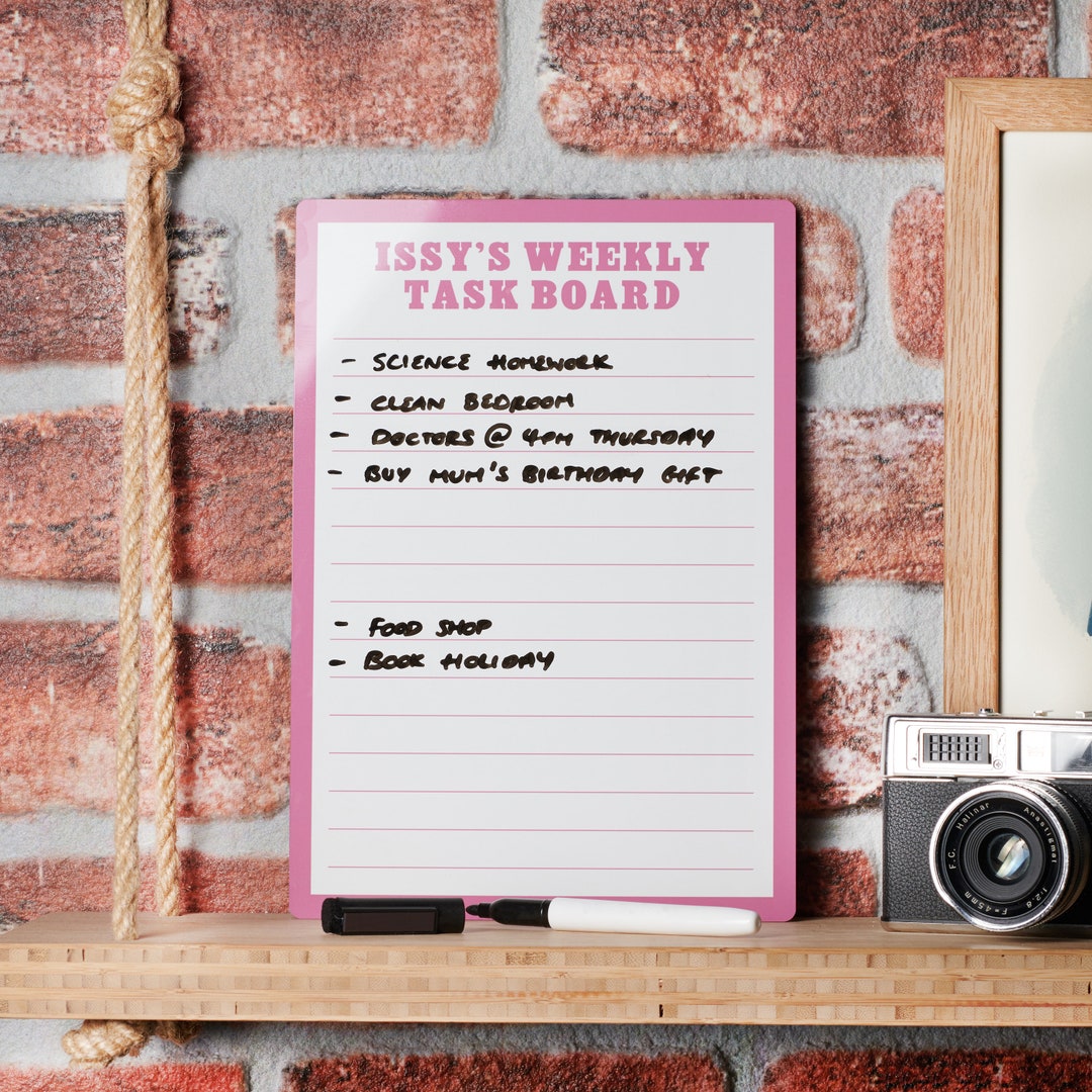 Personalised Whiteboard - Etsy