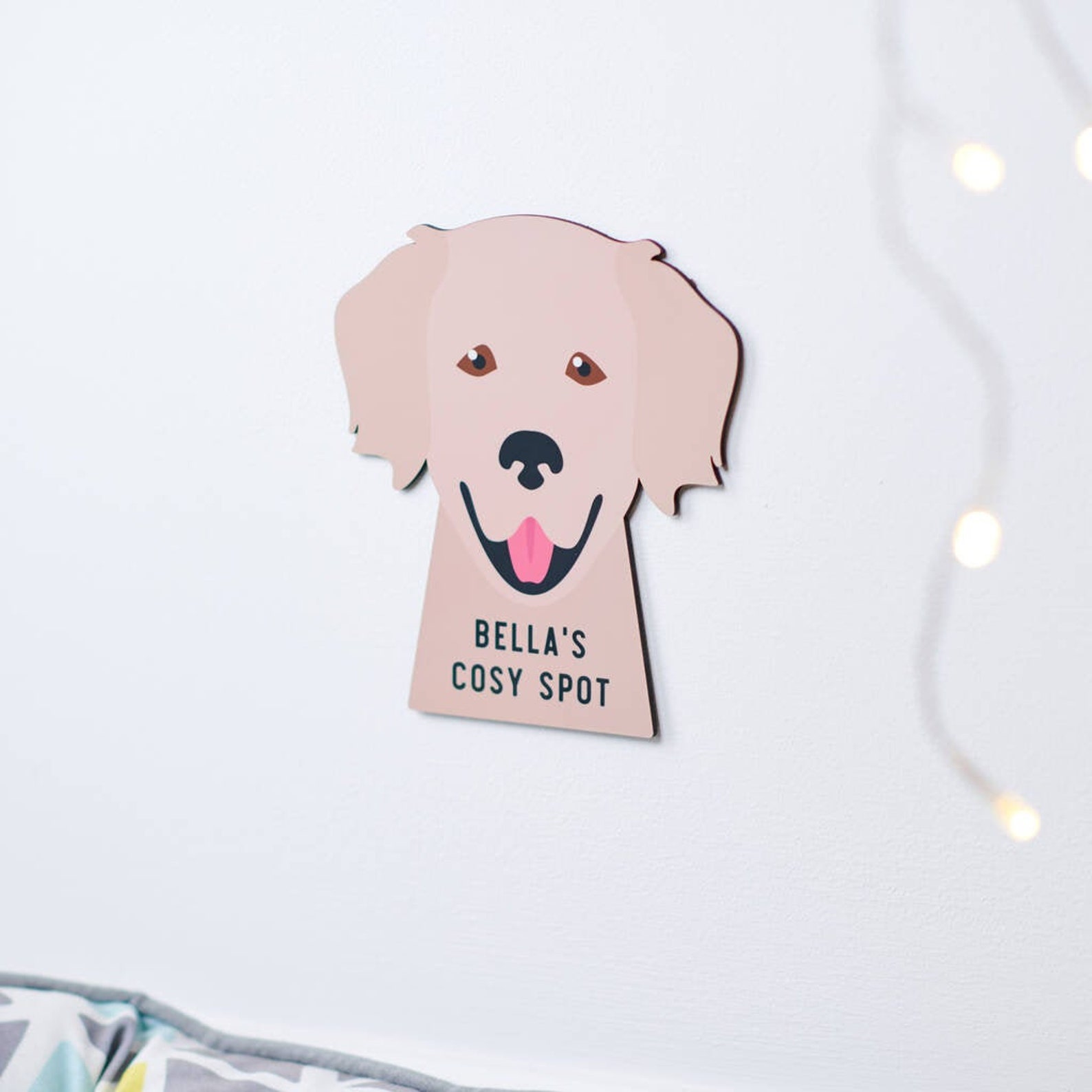 Personalised Dog Breed Bed Sign - Etsy UK