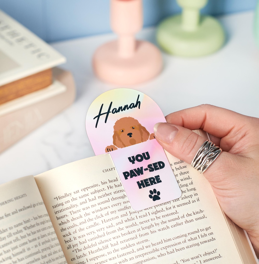 Personalised Dog Breed Bookmark, Custom Dog Breed Option, Dog Lover ...